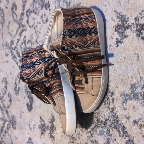 inkkas | Shoes | Inkkas Unisex Aztecprint High Top Canvas Sneaker Size ...